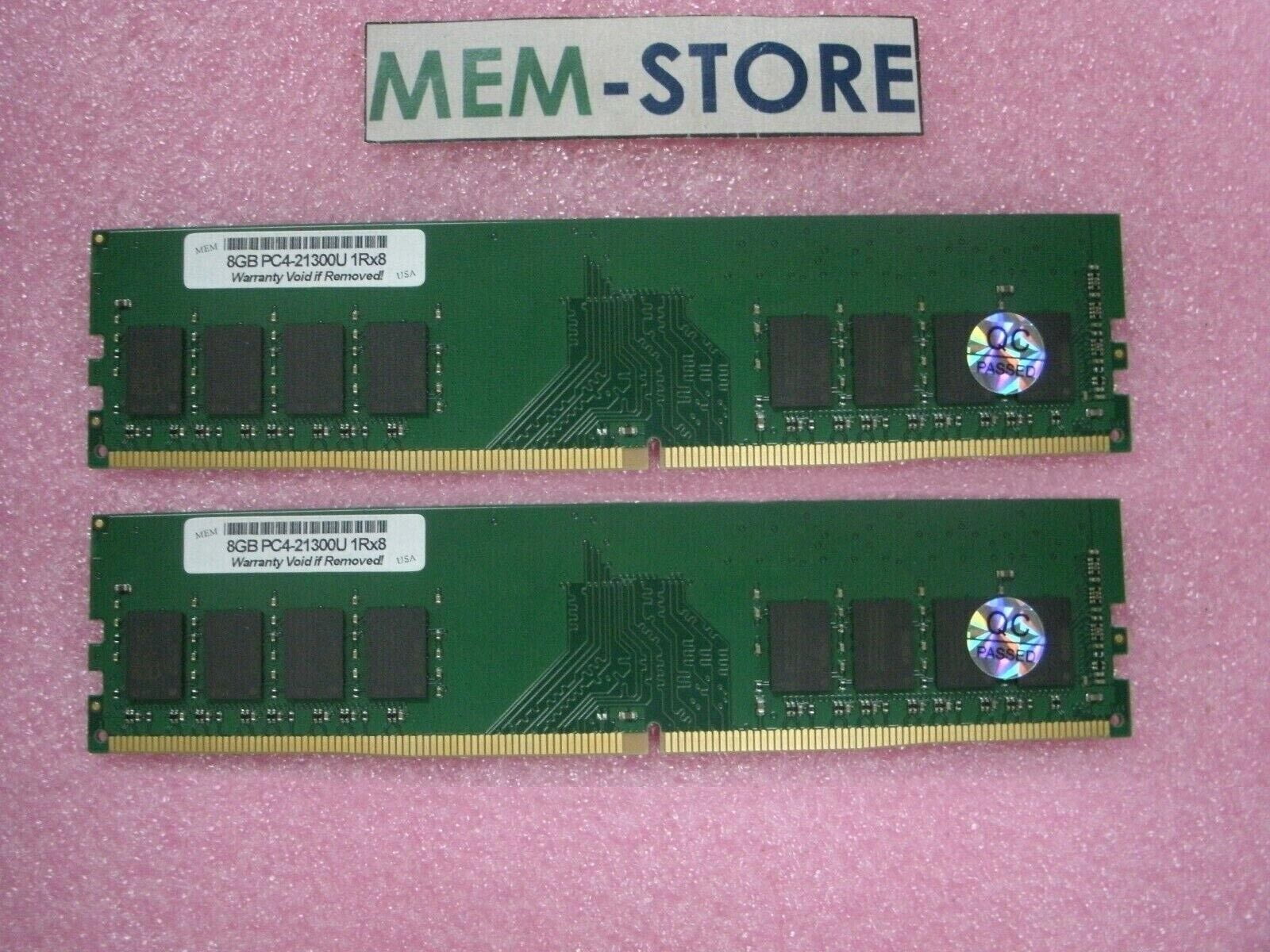 16GB (2x8GB) DDR4-2666 UDIMM Crucial CT2K8G4DFRA266 Equivalent Desktop ...