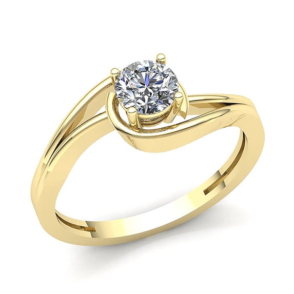0.75carat Round Cut Diamond Ladies Bridal Solitaire Anniversary ...