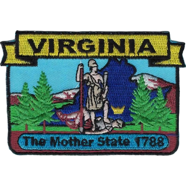 Virginia State Map Patch 3" - Walmart.com