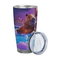 Cauagu Capybara Bathtub Fun Pattern 20oz Tumbler,Stainless Steel Vacuum ...