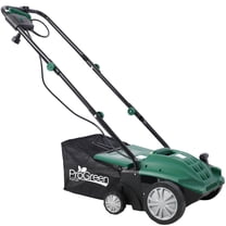 16-Inch 2-in-1 Electric Lawn Dethatcher and Scarifier, 15 Amp with 58QT ...