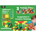 Strictly Briks Big Briks Brick Construction Set - 204 Pieces - Blue ...