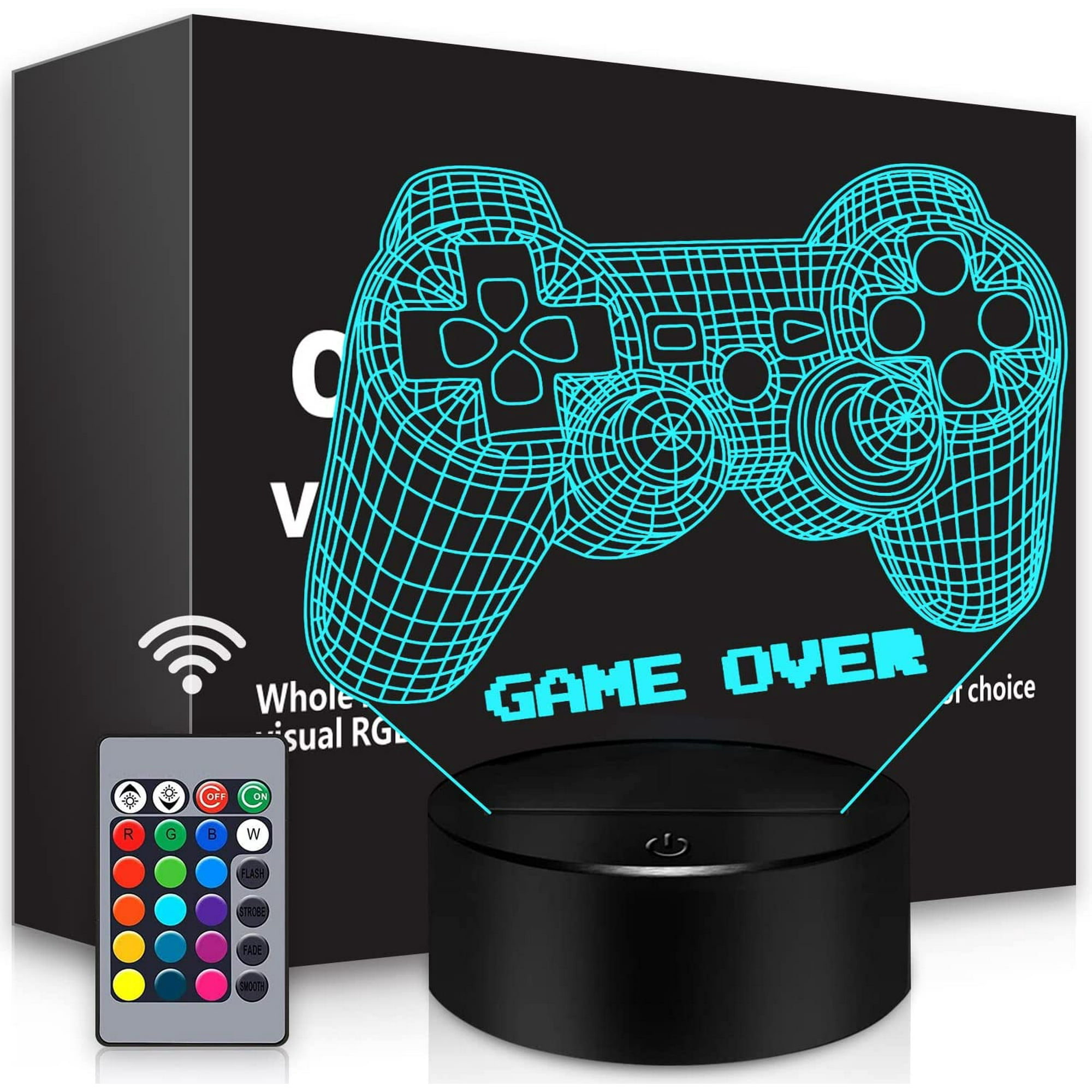 Click here for Reqo 3d Gamepad Night Light Game Over Light Game C... prices