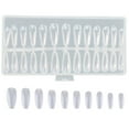 Short False Nails Coffin Clear Acrylic Nail Tips Short Nail 120 Pieces