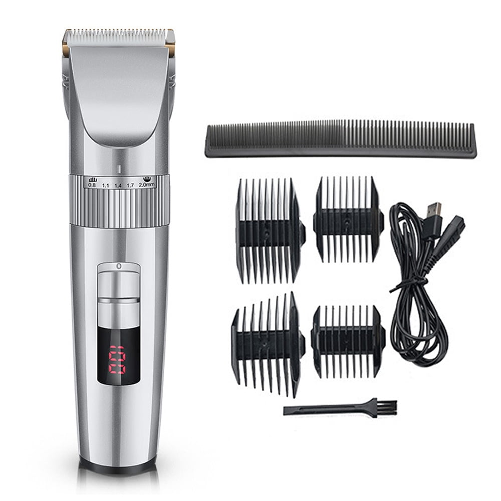 Hair Trimmers with Display, Adjustable Professional Hair Clippers ...