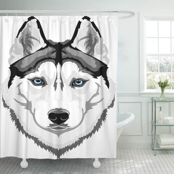 BSDHOME Blue Dog Siberian Husky Eyes Alert Attention Beautiful Big ...