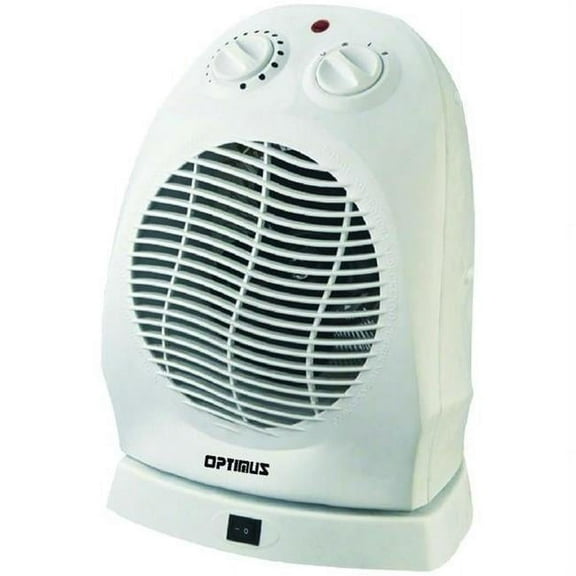Optimus Retro Design Oscillating Fan Heater, Red - Walmart.com