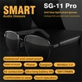 S G11 Pro Blue Light Smart Glasses With Calling & Wireless Audio ...