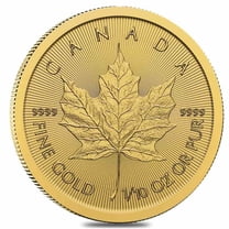 2025 1/10 oz Canadian Gold Maple Leaf $5 Coin BU (Sealed) - Walmart.com