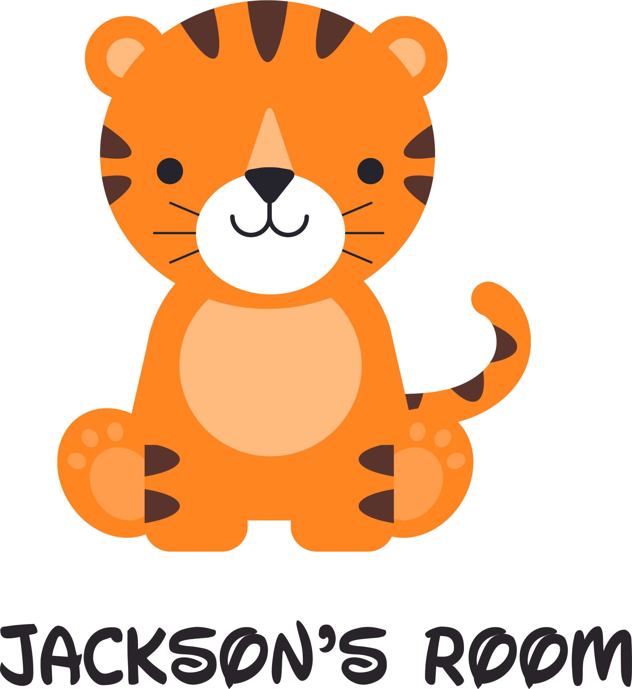 Cute Tiger Head Clip Art