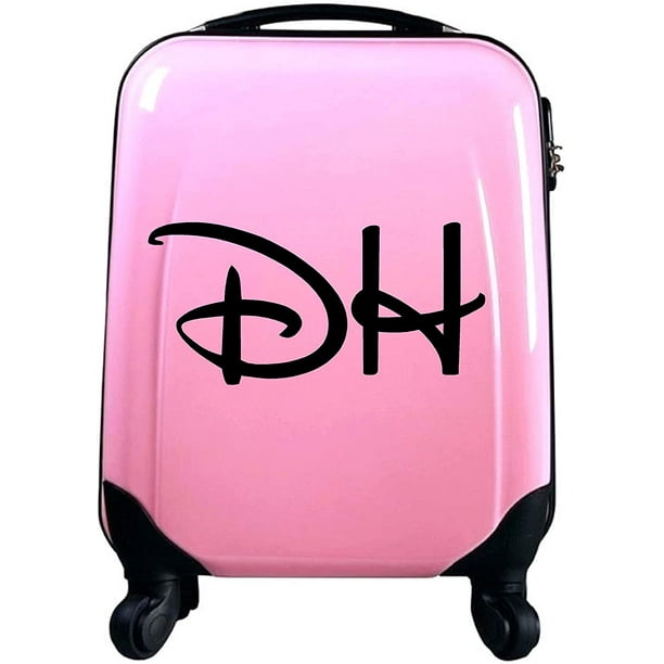 Personalised Kids Disney Inspired Initial Name Suitcase Luggage Sticker ...