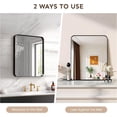 20x16 Bathroom Vanity Mirror for Wall, Aluminum Framed, Farmhouse ...