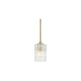 Possini Euro Design Warm Brass Mini Pendant Light 5 1/2" Wide Modern ...