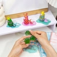 3D Puffy Cartoon Resin Decorative Stickers Kit Crystal Stacked Building ...