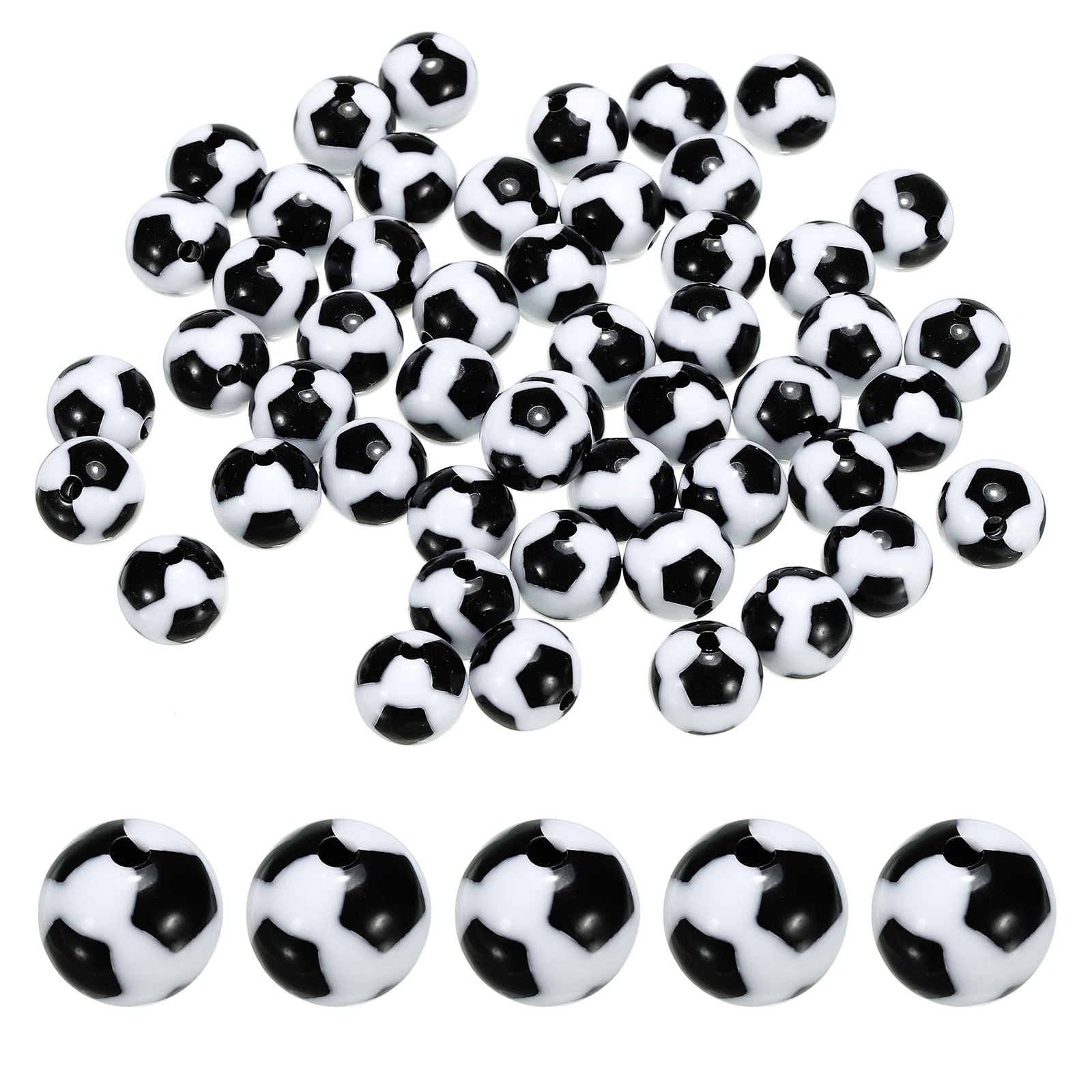 Click here for Unique Bargains 12mm Sports Ball Beads Acrylic Foo... prices