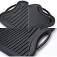 Cast Iron Griddle (20" by 10"), Reversible, Pre-Seasoned, Grill and ...