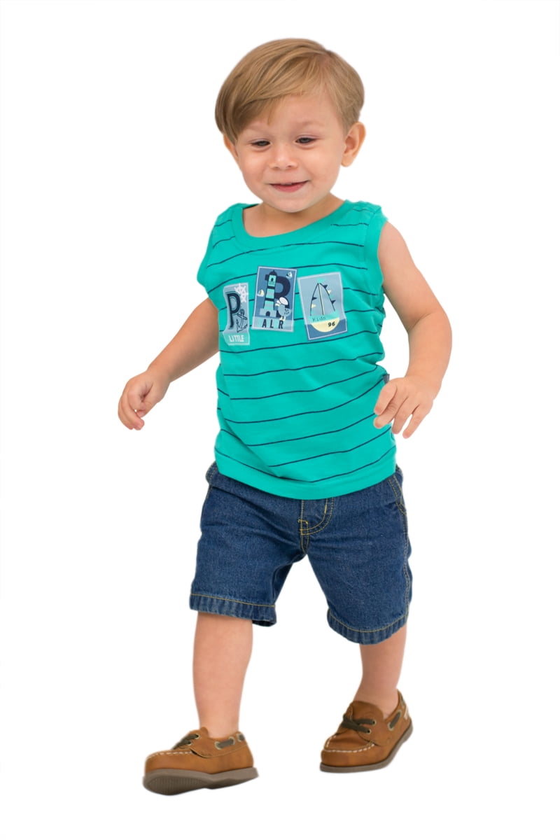 Pulla Bulla Baby Boy Striped Tank Top Sleeveless Shirt - Walmart.com