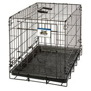 IRIS Large Wire Deluxe Dog Crate, Brown - Walmart.com