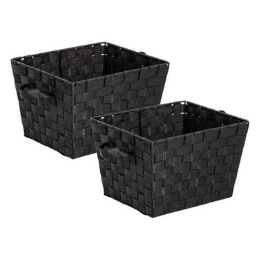 Whitmor Woven Strap Storage Baskets - Set Of 3 - Gray - Walmart.com