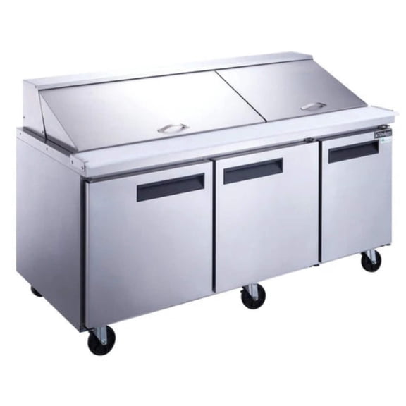 84 in. Commercial Chef Base Refrigerator Storage Cabinet for Cold Foods ...
