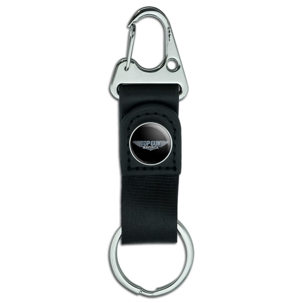 Top Gun: Maverick Logo Keychain with Leather Fabric Belt Clip-On ...