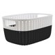 Simplify 2-Tone Decorative Small Plastic Storage Basket in Black ...