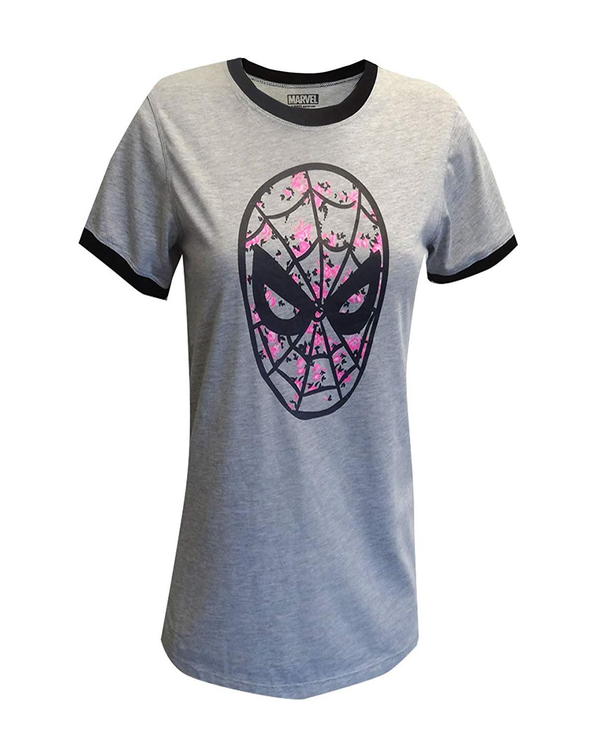 Marvel Womens Dorm Night Shirt Comic T-Shirts Adult Sleepwear, Gray ...