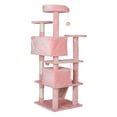 Zeny Large 55 Cute Pink Kitty Cat Tree Multi Levels Play House With