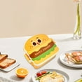 Cute Cartoon Lunch Box,Hamburger Shaped Bento Box with Independent ...
