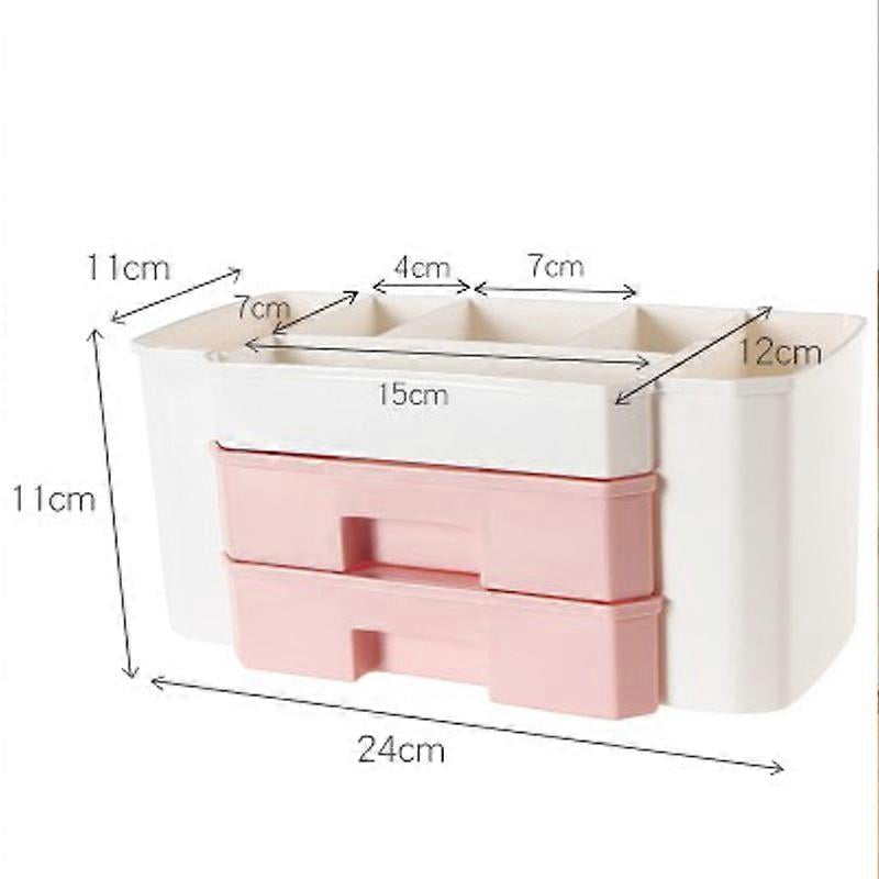Large Makeup Rack Nail Polish Storage Box Pink Bathroom Storage Box ...