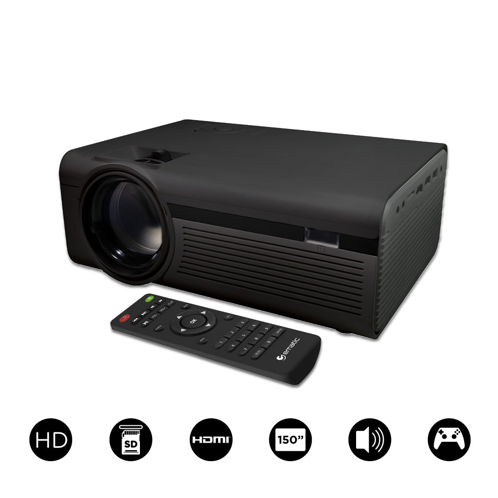 Ematic 150" HD Video Projector (EPJ580B) - Walmart.com - Walmart.com