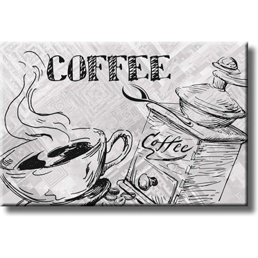 Coffee Café I Gallery-Wrapped Canvas Wall Art, 16x16 - Walmart.com