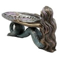 Ebros Gift Mermaid Holding Abalone Shell Platter Jewelry Dish Figurine ...