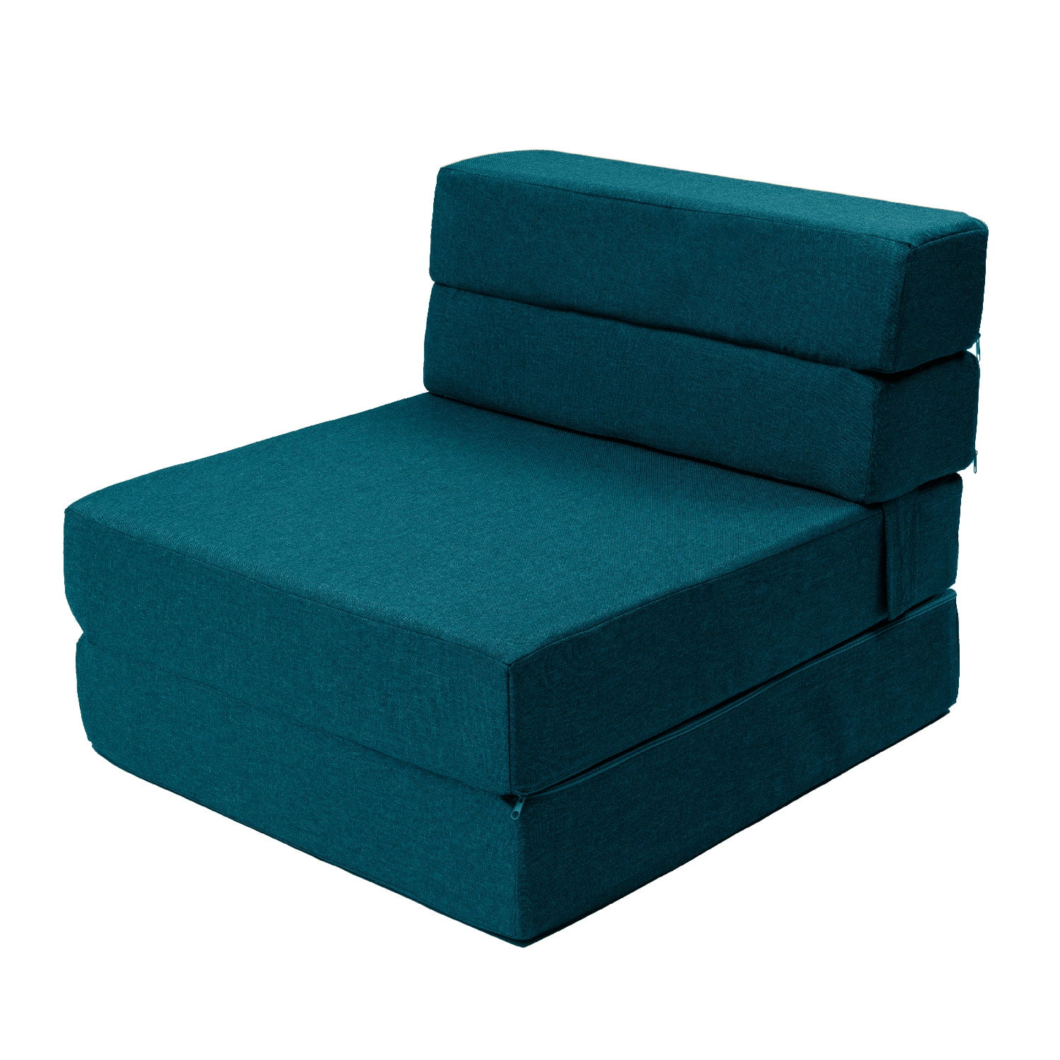 Sofá Cama Plegable - Individual -Verde Petróleo- Memory Foam SOFA CAMA ...