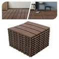 12x12" Plastic Interlocking Composite Decking Floor Deck Tiles Bacony ...