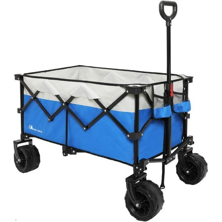 Moon Lence Collapsible Outdoor Utility Wagon Heavy Duty Folding Garden ...