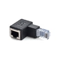KAIXUDA USA 90-Degree Angled RJ45 Male to Female Ethernet Adapter ...