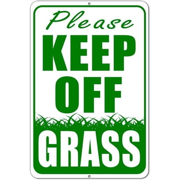 Please Keep Dogs off Grass Red Sign - Walmart.com