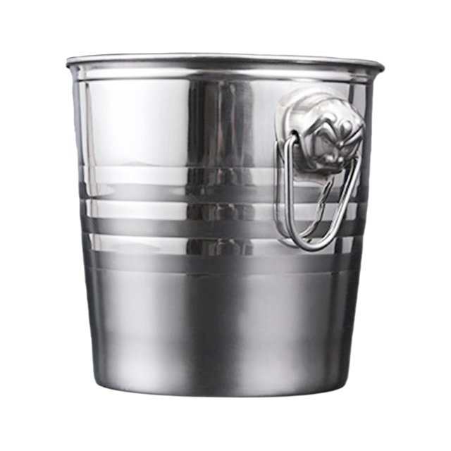 Ice Bucket with Handle Stainless Steel 3/5/7L Drink Tub Thickened ...