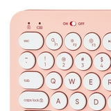 Onn+ Wireless Mini Office Keyboard with USB Receiver Pearl Blush Pink ...