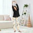 Dailycode Women's Pajama Pants Wide Leg Lounge Pj Bottoms With Pockets ...