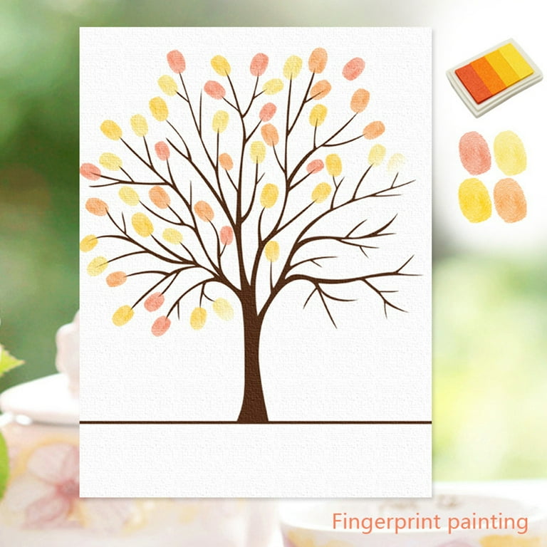 Canvas Wedding Tree Guest Book