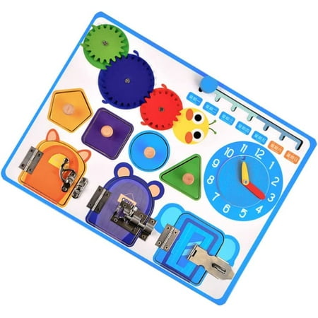 Montessori Busy Board Kids Sensory Board Locks and Latches Activity ...