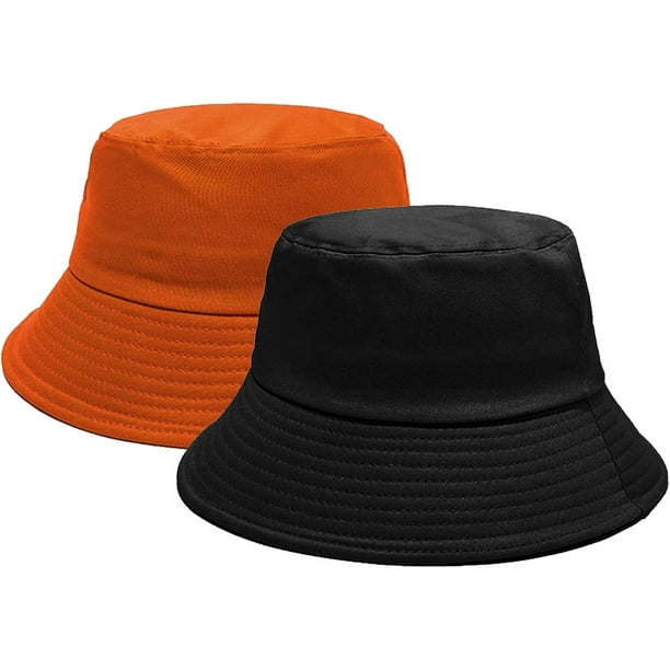 2 Packs Bucket Hat for Women Men Cotton Hats Sun Beach Fishing Cap ...