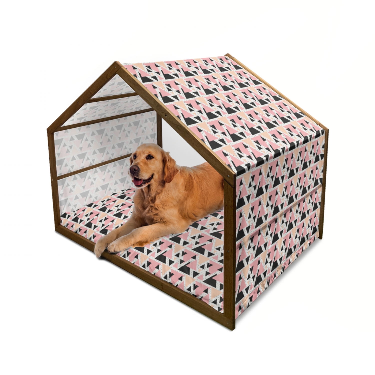 Geometric Pet House, Modern Composition with Different Colored ...