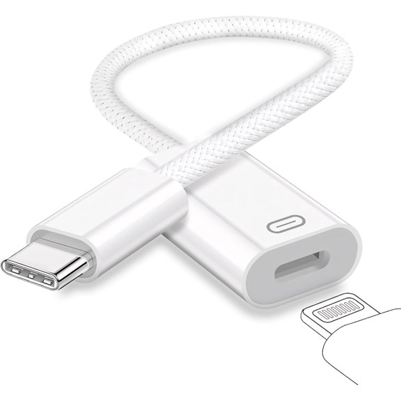 Anker Lightning to 3.5mm Headphone Jack Adapter, [MFi Certified] 2-in-1 ...