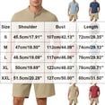 Fengqque Mens Henley Shirt Short Sleeve Band Collar Shirts 1/4 Button ...