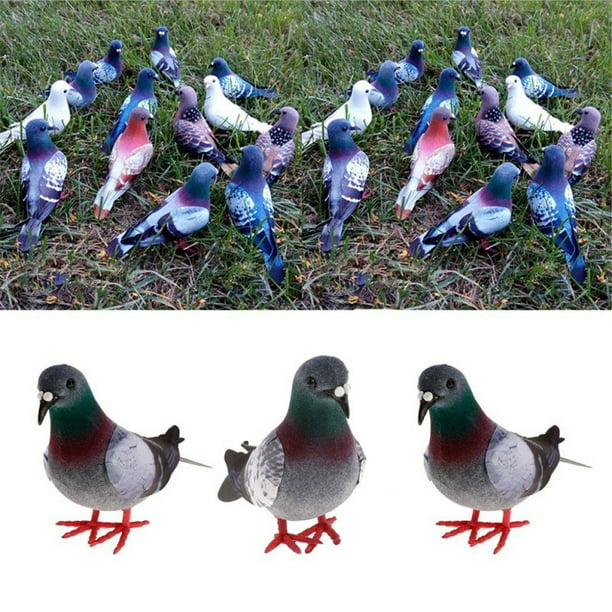 4 Pack Foam Mini Artificial Birds Home Decoration Garden Ornaments ...