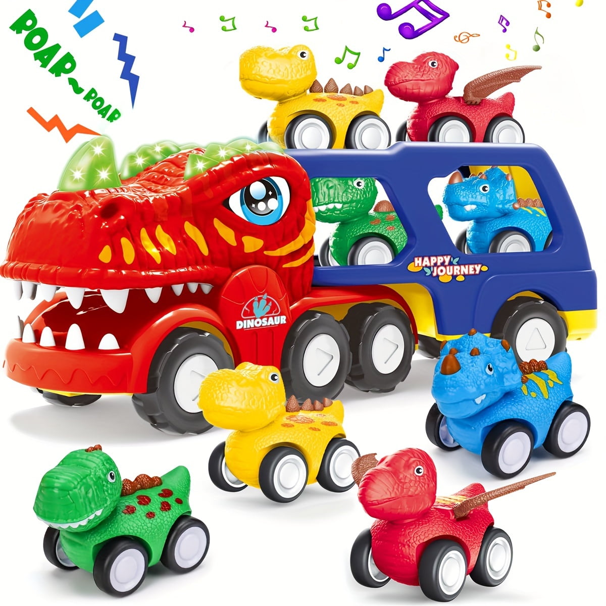 Click here for Grm 5 In 1 Dinosaur Car Toy-Friction Power Carrier... prices
