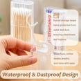 7 pieces travel cotton swab box - mini dust-proof cotton swab box ...